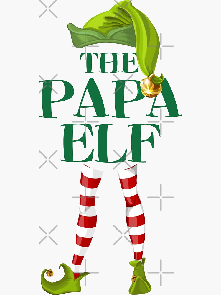 "The Papa Elf" Sticker for Sale by yooga02 | Redbubble
