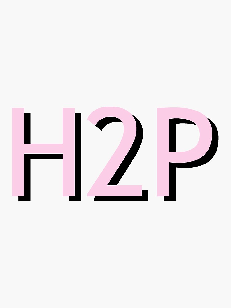 "H2P" Sticker for Sale by cfrolf | Redbubble