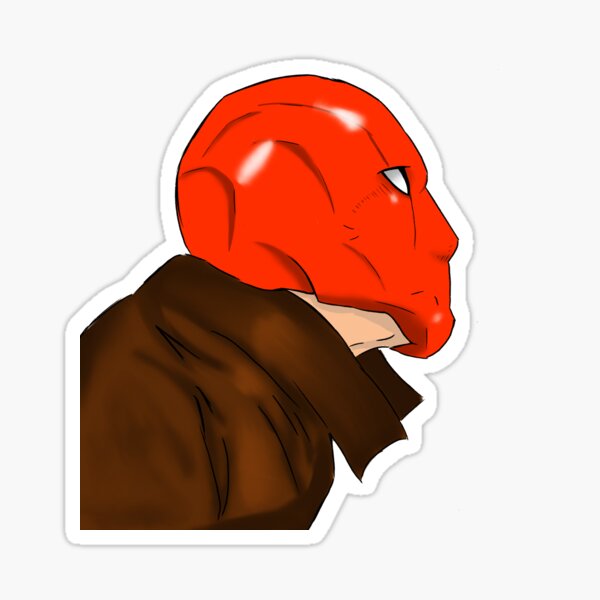 "Jason Todd (Red Hood)" Sticker by Geezum-Arts- | Redbubble
