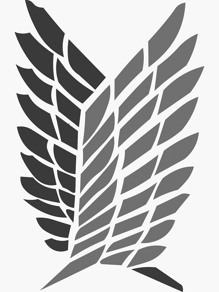 Sticker « logo-Shingeki no kyojin logo-attack on titan, reconnaissance ...