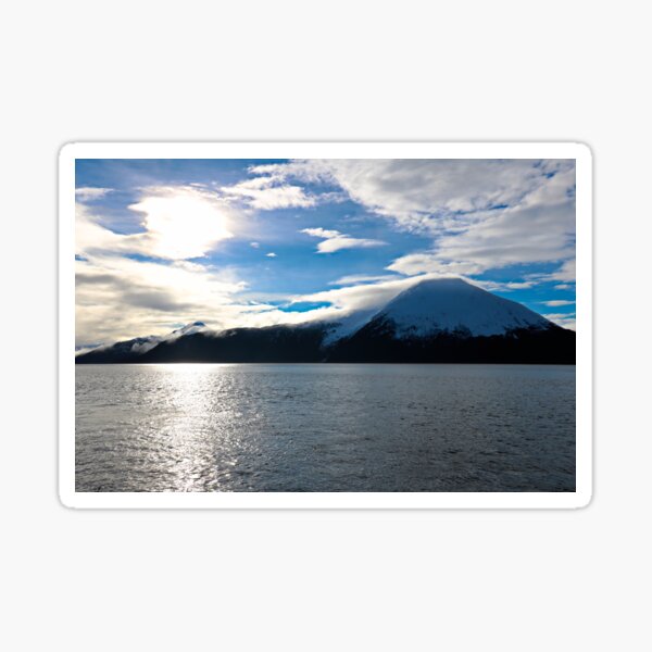 "Sun Over Turnagain" Sticker by Dai-Boo | Redbubble