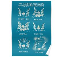 "An illustrated Guide to Proper Tea Technique" by tinymallet | Redbubble