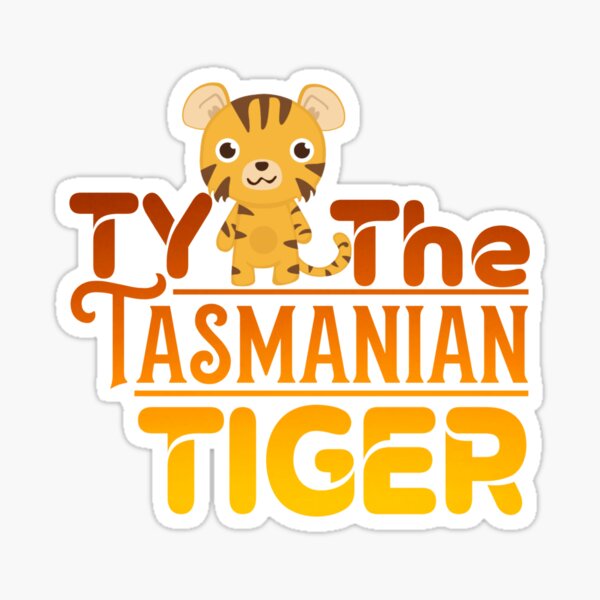 "ty the tasmanian tiger" Sticker by ALAM08 | Redbubble