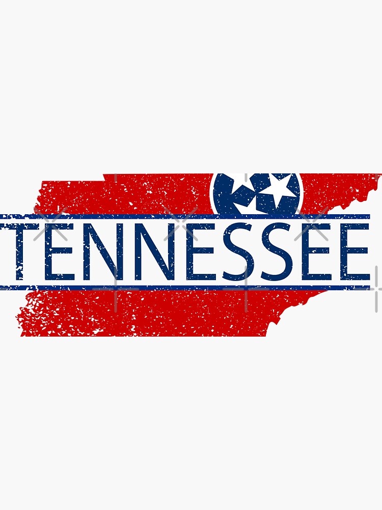 "Distressed Tennessee" Sticker for Sale by Jmack40 | Redbubble
