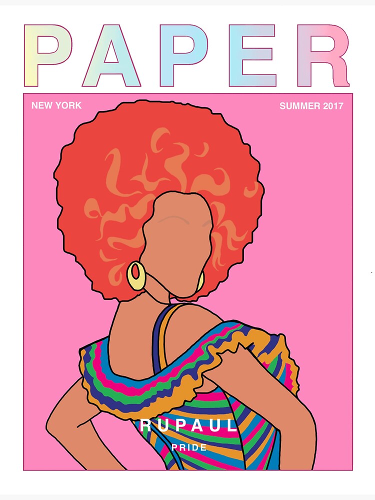 "RuPaul Paper Magazine Cover" Sticker for Sale by emilyhoade | Redbubble