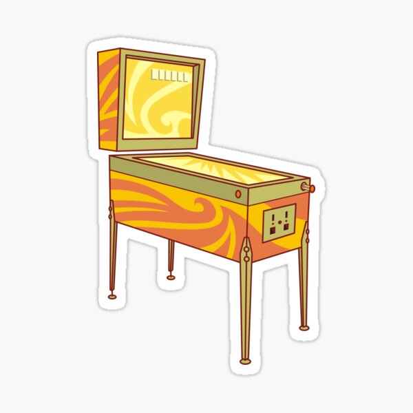 "Pinball Machine Pattern" Sticker for Sale by sifis | Redbubble