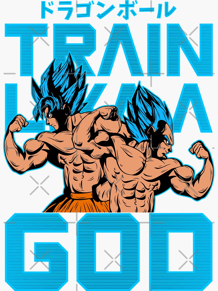 "TRAIN LIKE A GOD" Sticker for Sale by swiro | Redbubble