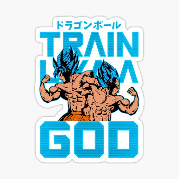 "TRAIN LIKE A GOD" Sticker for Sale by swiro | Redbubble