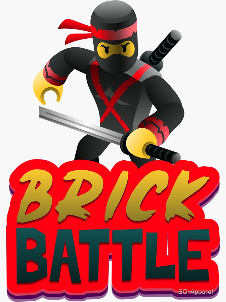 "Brick Battle" Sticker for Sale by BD-Apparel | Redbubble
