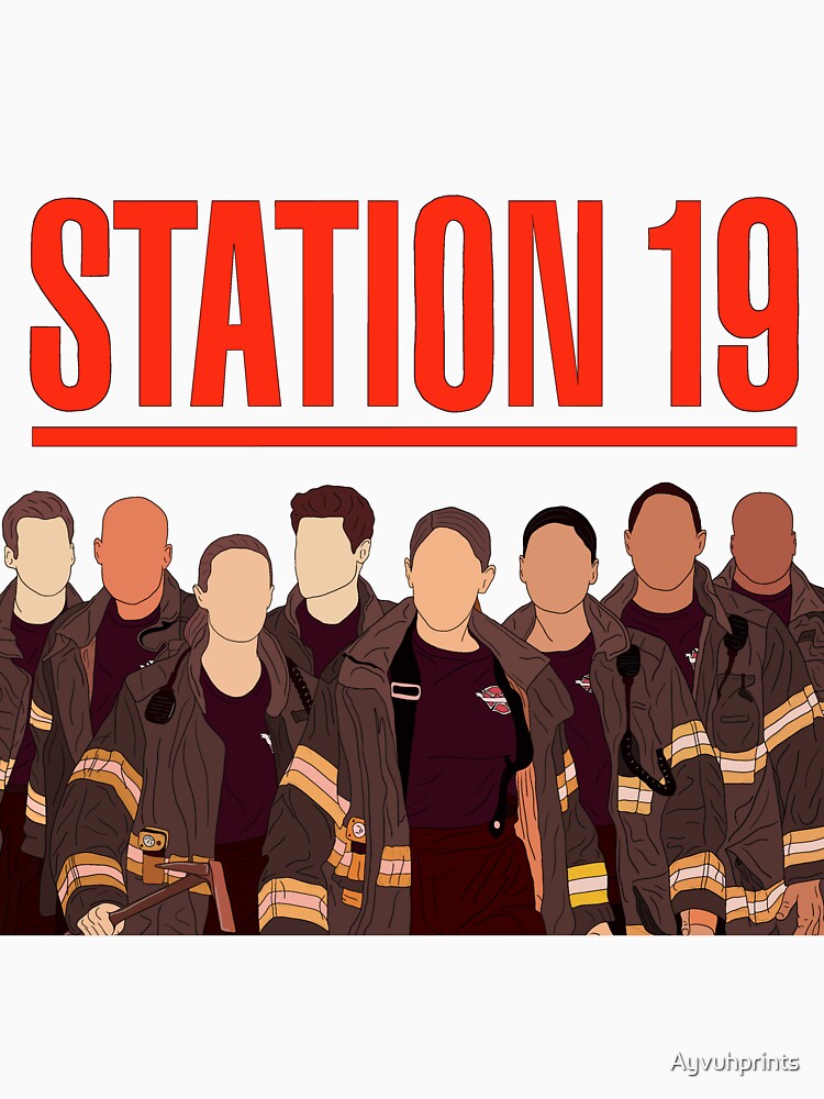 "Station 19 cast " T-shirt for Sale by Ayvuhprints | Redbubble ...