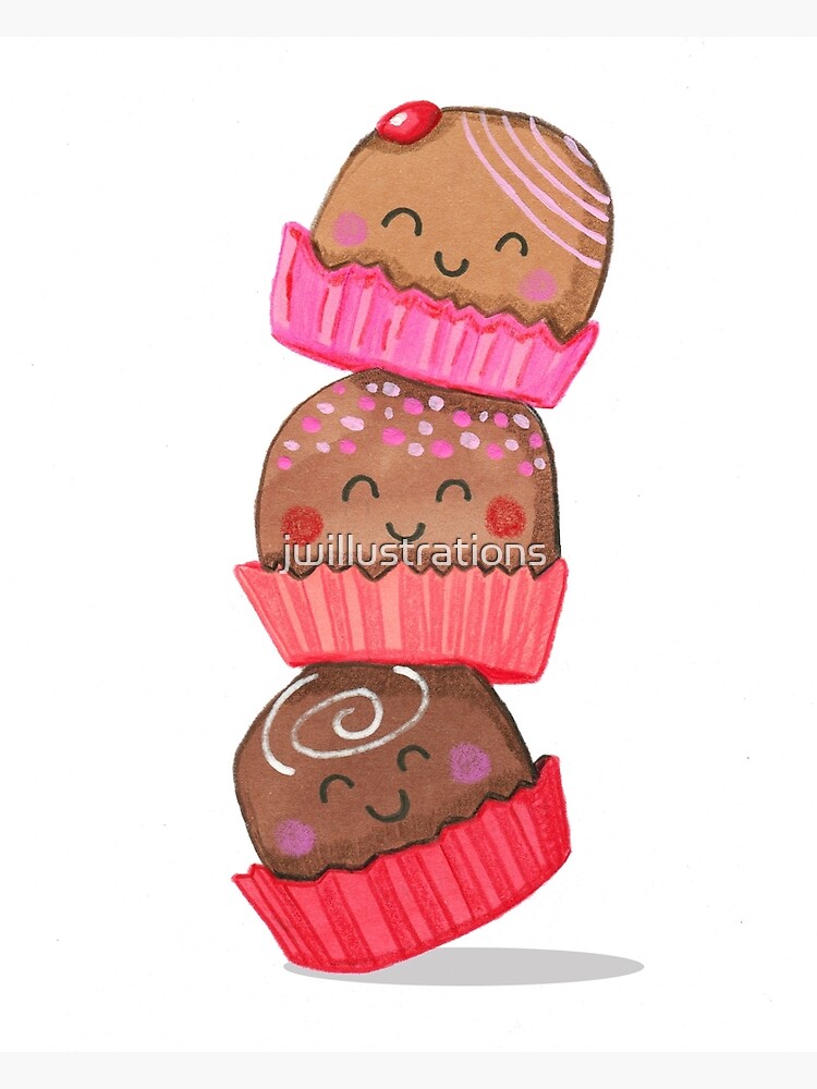 "Chocolate Truffle Tower" Poster for Sale by jwillustrations | Redbubble