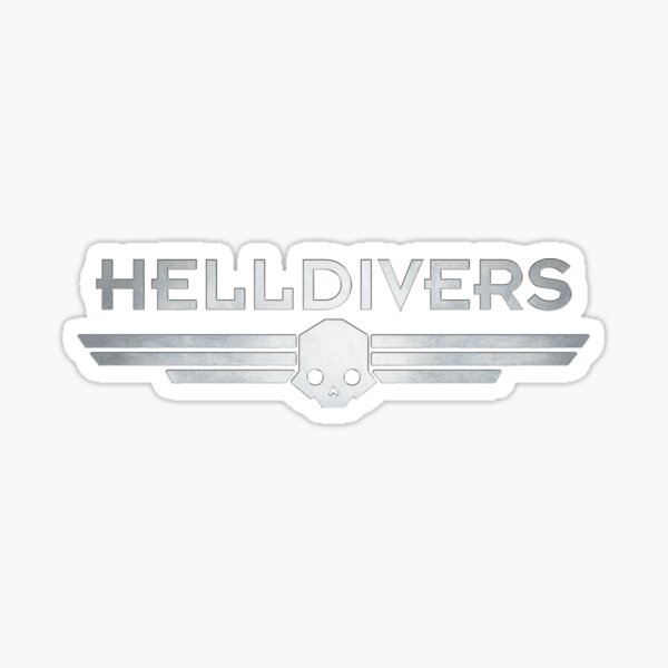 "Helldivers Logo" Sticker by kirkdstevens | Redbubble