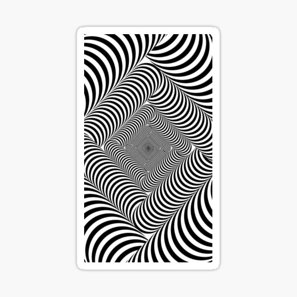 "Optical illusion" Sticker for Sale by Brujita11 | Redbubble