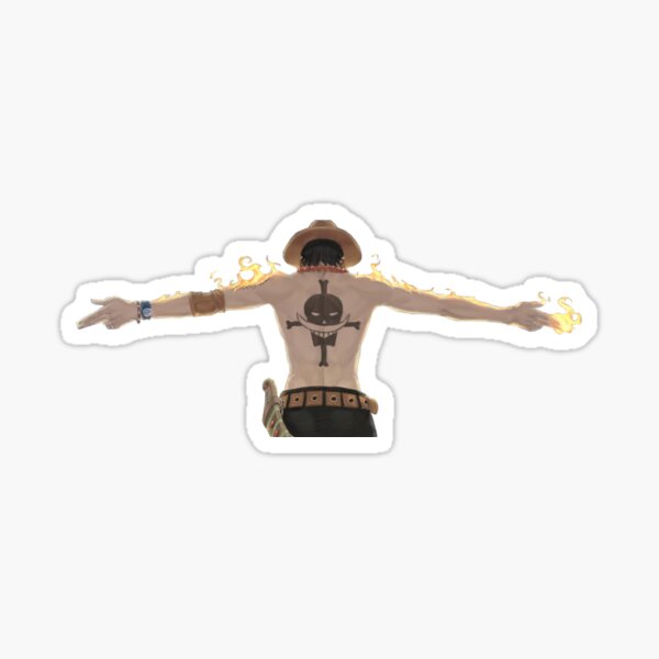 "Ace One Piece" Sticker for Sale by Coraz0n | Redbubble
