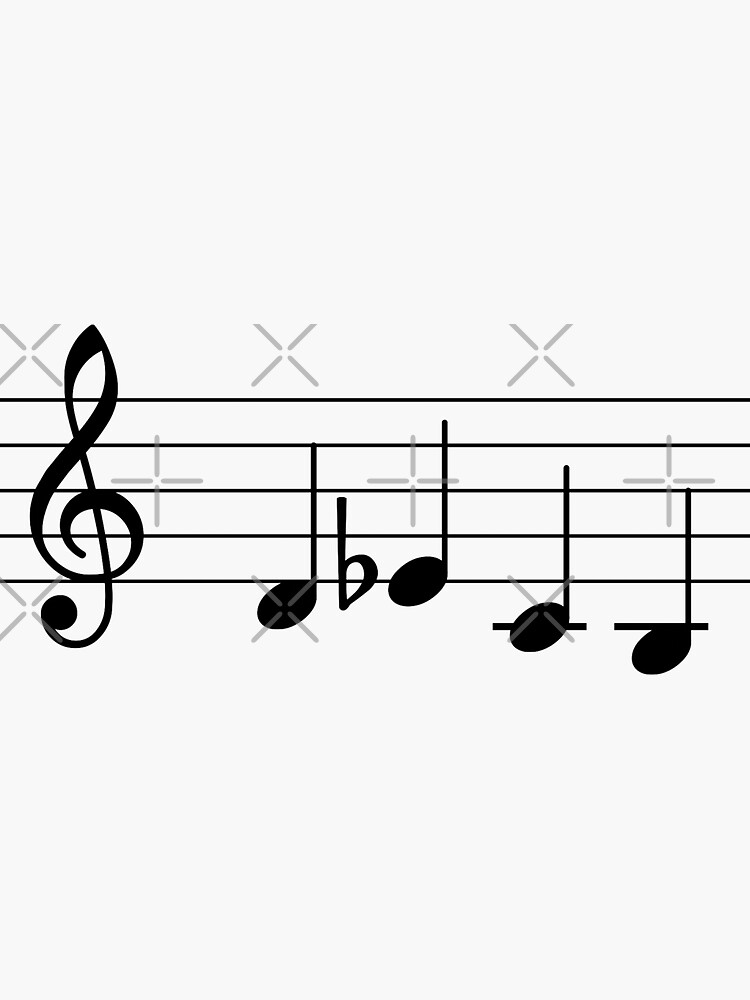 "dsch shostakovich motive " Sticker for Sale by cameronbaba | Redbubble