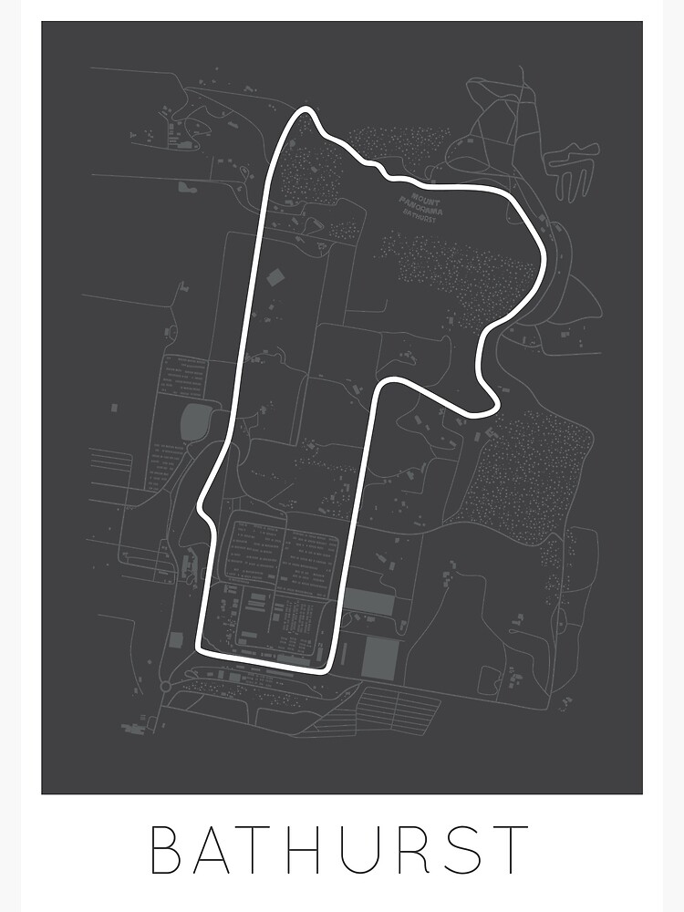 "Mount Panorama Circuit" Poster by TheGentsGarage | Redbubble