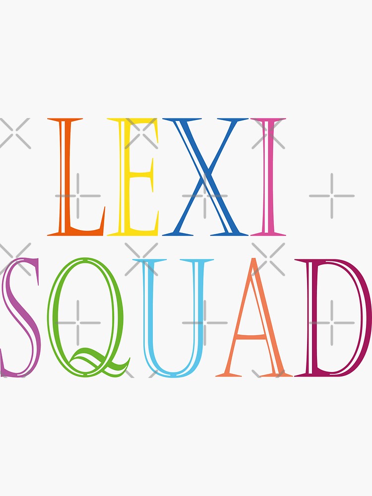 "Lexi Hensler squad " Sticker for Sale by ASSIAENN | Redbubble