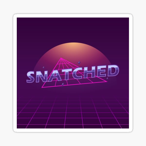 "Vaporwave funny snatched" Sticker for Sale by KillerPete | Redbubble