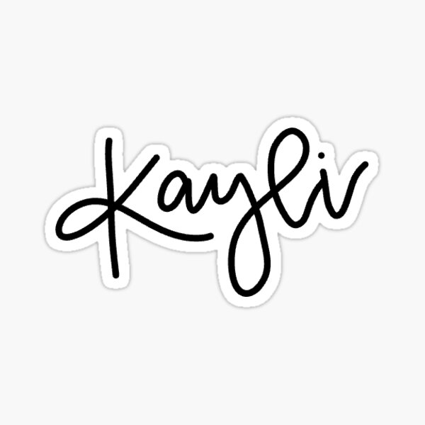 "Kayli" Sticker for Sale by janaestickers15 | Redbubble