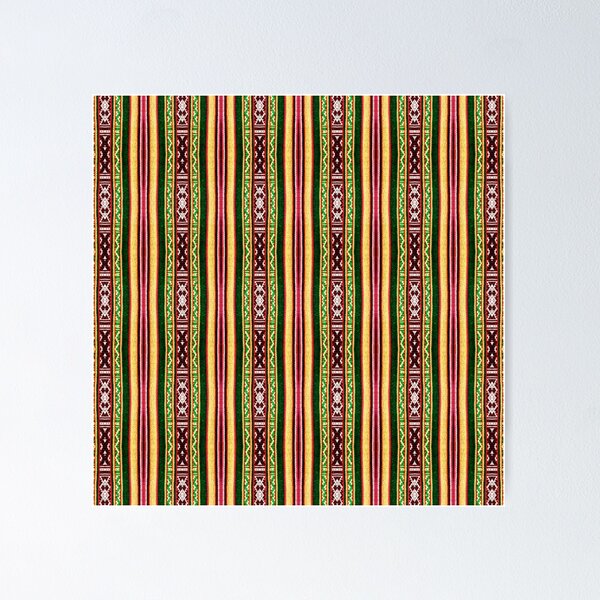 "Pattern filipino - traditional philippine colors" Poster by Geometrina ...