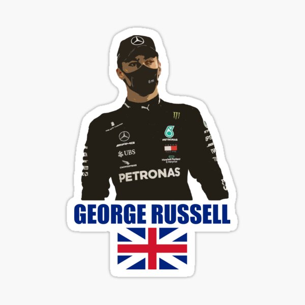 George Russell Mercedes Stickers | Redbubble