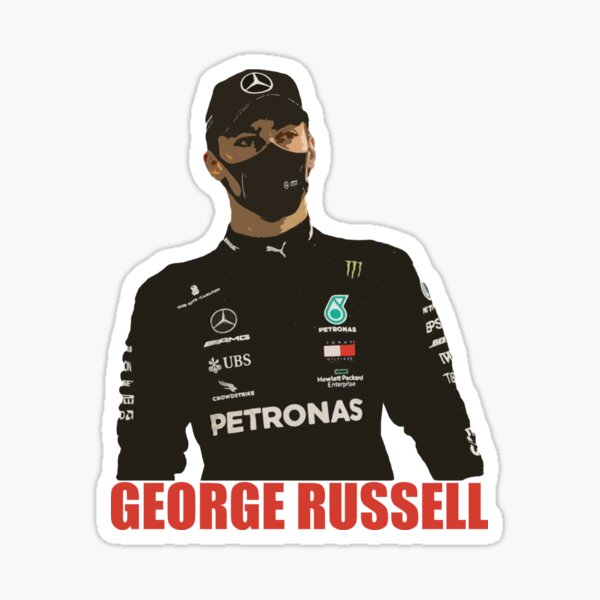 George Russell Mercedes Stickers | Redbubble