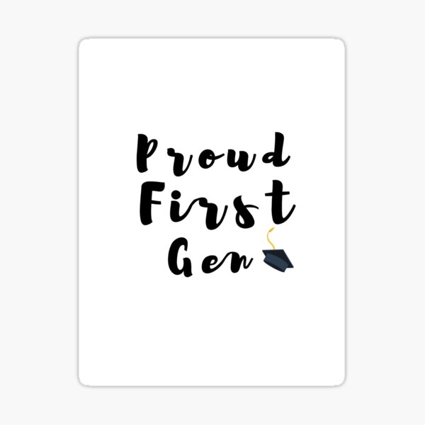"Proud First Gen -- Calligraphy -- Graduation Cap" Sticker by ...