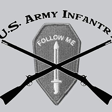 "U.S. Infantry - Follow Me" Sticker for Sale by Buckwhite | Redbubble