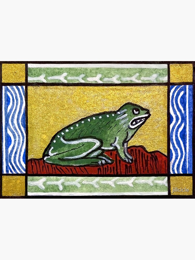 "Medieval Bestiary Frog Marginalia" Sticker for Sale by jillcicle ...