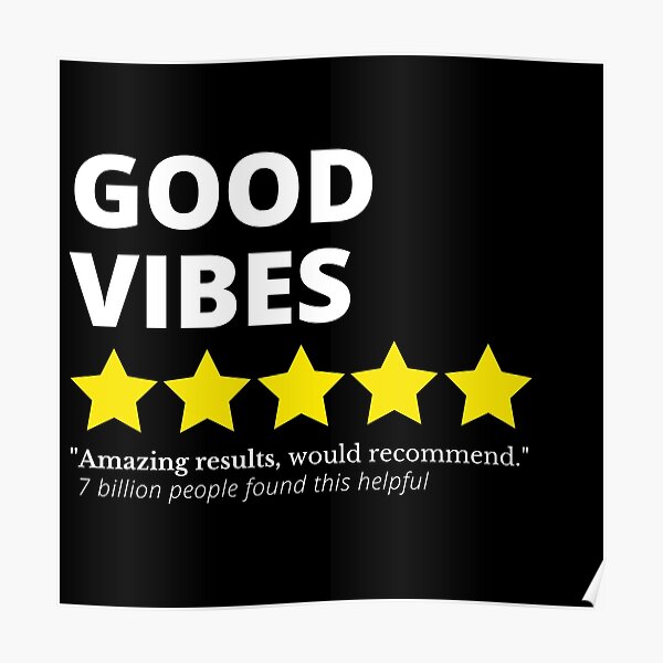 "Good Vibes | Inspirational & Uplifting Message" Poster for Sale by ...