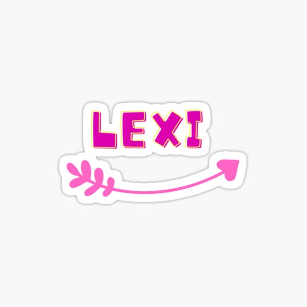 "lexi" Sticker for Sale by Graphixy | Redbubble