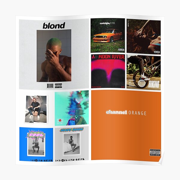"Frank Ocean Album Collage" Poster for Sale by itzYuhGirl | Redbubble