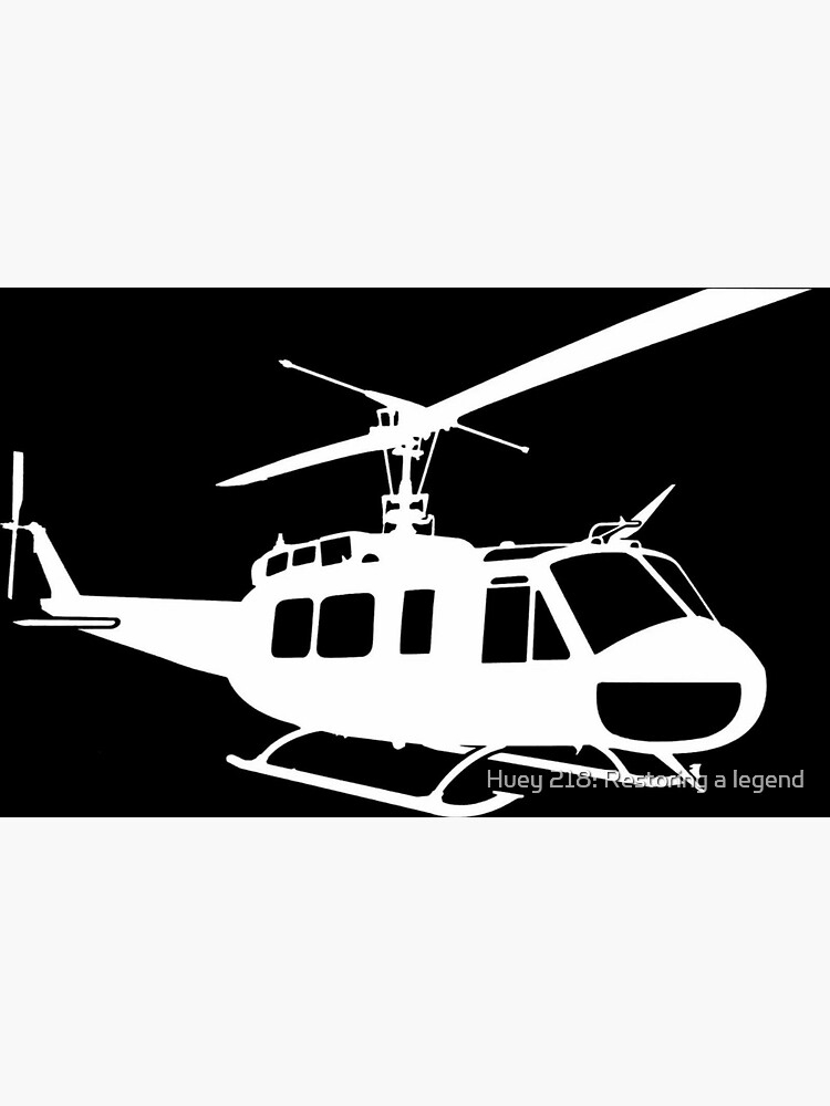 "UH-1 silhouette" Sticker for Sale by FilipDeCooman | Redbubble