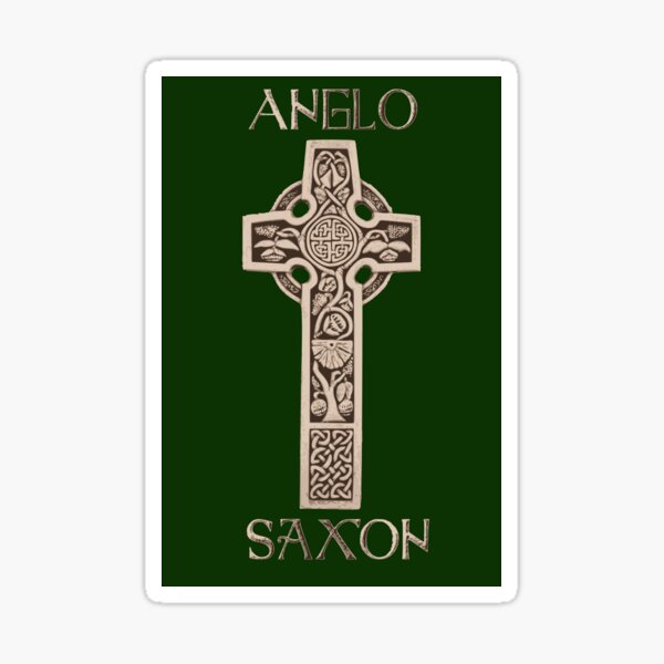 "Anglo Saxon Cross" Sticker for Sale by sirglennbo | Redbubble