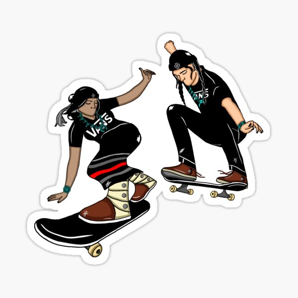 "Ntv sk8 buddies" Sticker for Sale by Skidskunx | Redbubble
