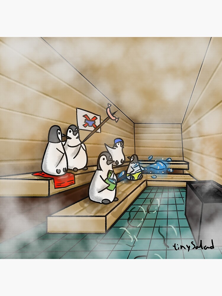 "Sauna" Poster by TinySalad | Redbubble