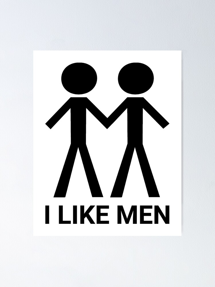 "I Like Men - LGBTQ Pride" Poster by Edography | Redbubble