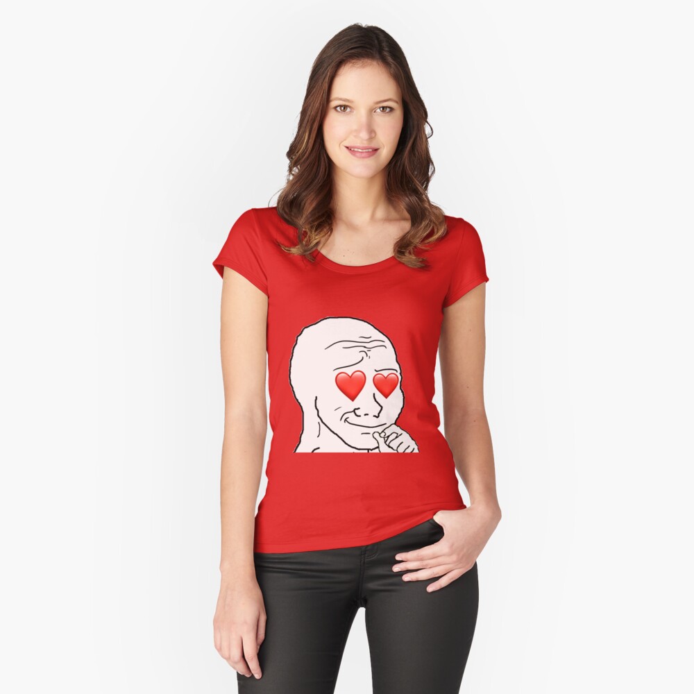 "Simp Wojak" Sticker by marjard | Redbubble