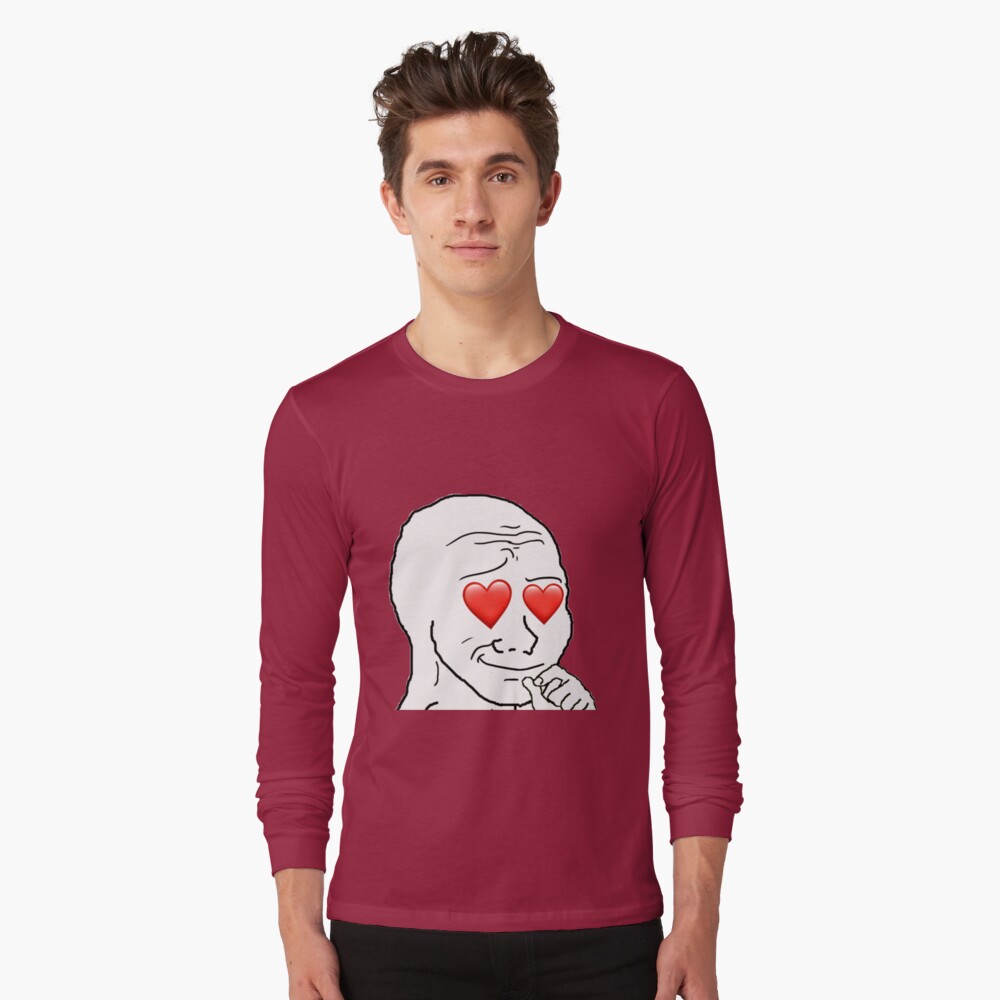 "Simp Wojak" Sticker by marjard | Redbubble