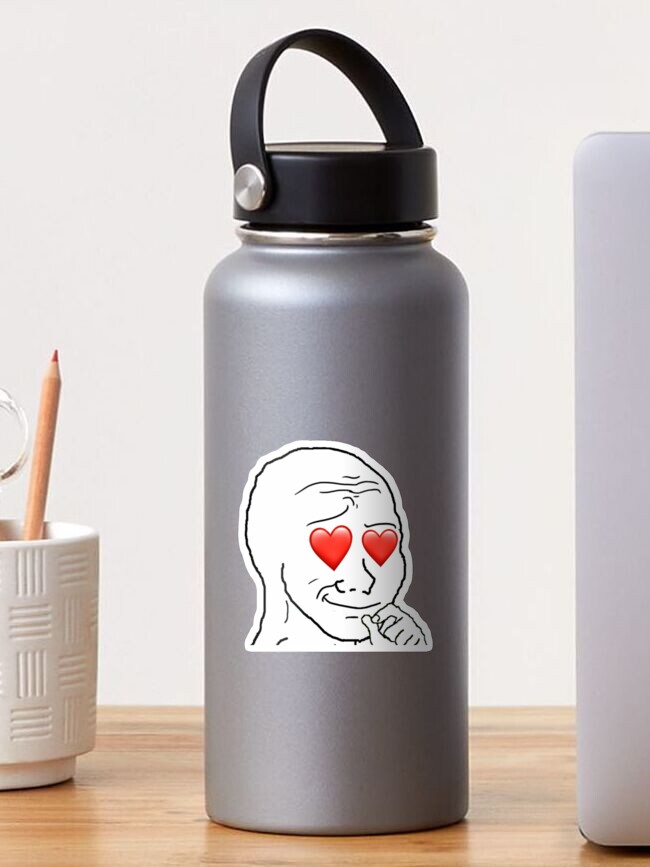 "Simp Wojak" Sticker by marjard | Redbubble