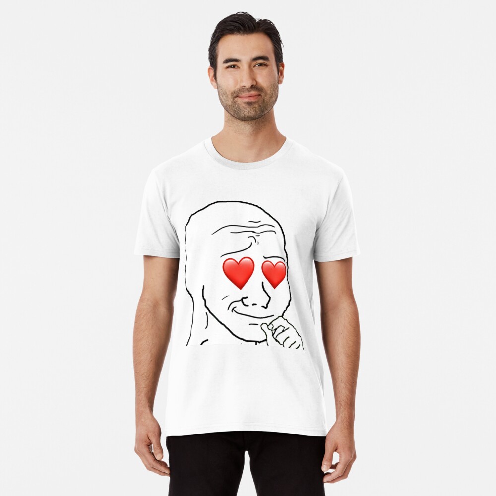 "Simp Wojak" Sticker by marjard | Redbubble