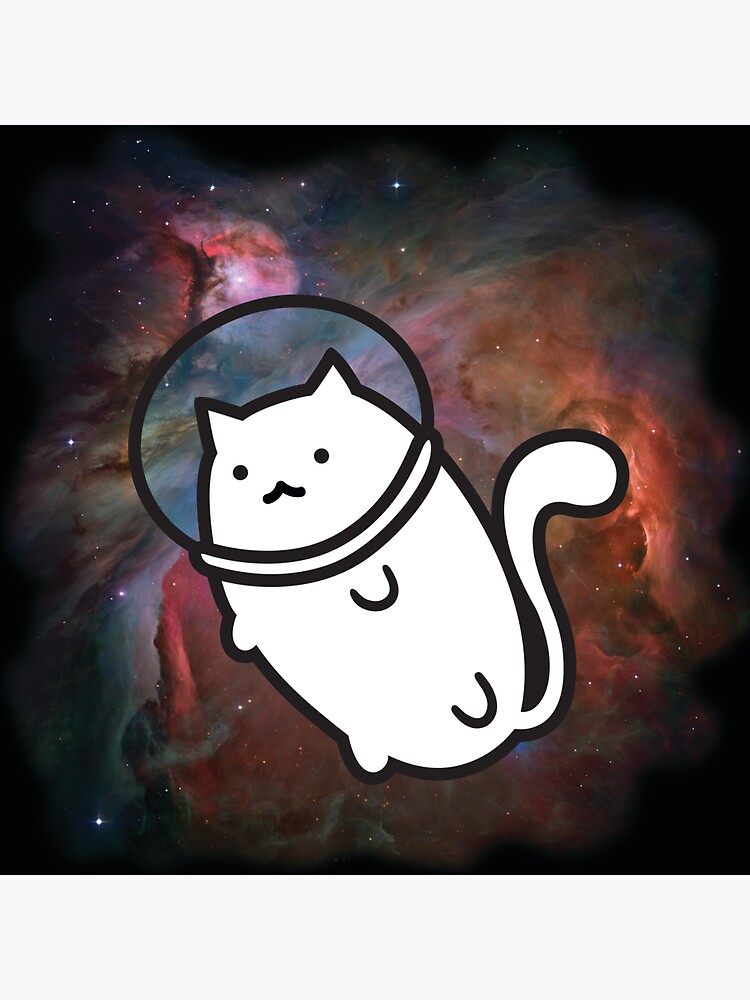 "Fat Cat in Space 2" Sticker for Sale by Keska | Redbubble