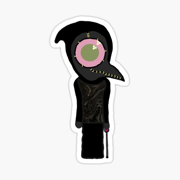 "Plague Doctor AzFk" Sticker by AzFk | Redbubble