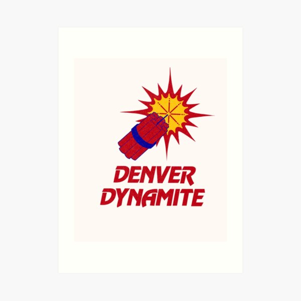 "Denver Dynamite AFL Arena Football League Vintage Logo" Art Print by ...