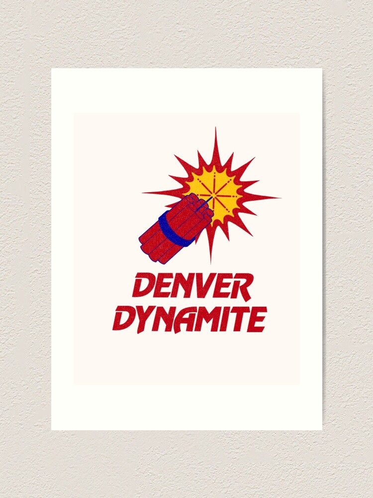 "Denver Dynamite AFL Arena Football League Vintage Logo" Art Print by ...