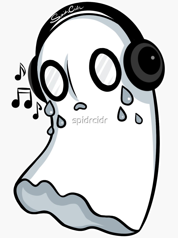 "Napstablook (Undertale)" Sticker for Sale by spidrcidr | Redbubble
