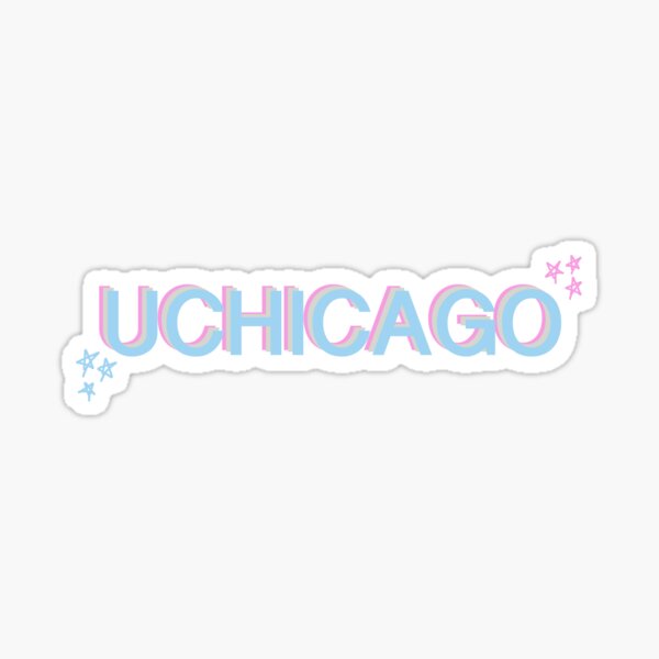 "UChicago: Pastel Stacked " Sticker for Sale by heyitsjelly | Redbubble