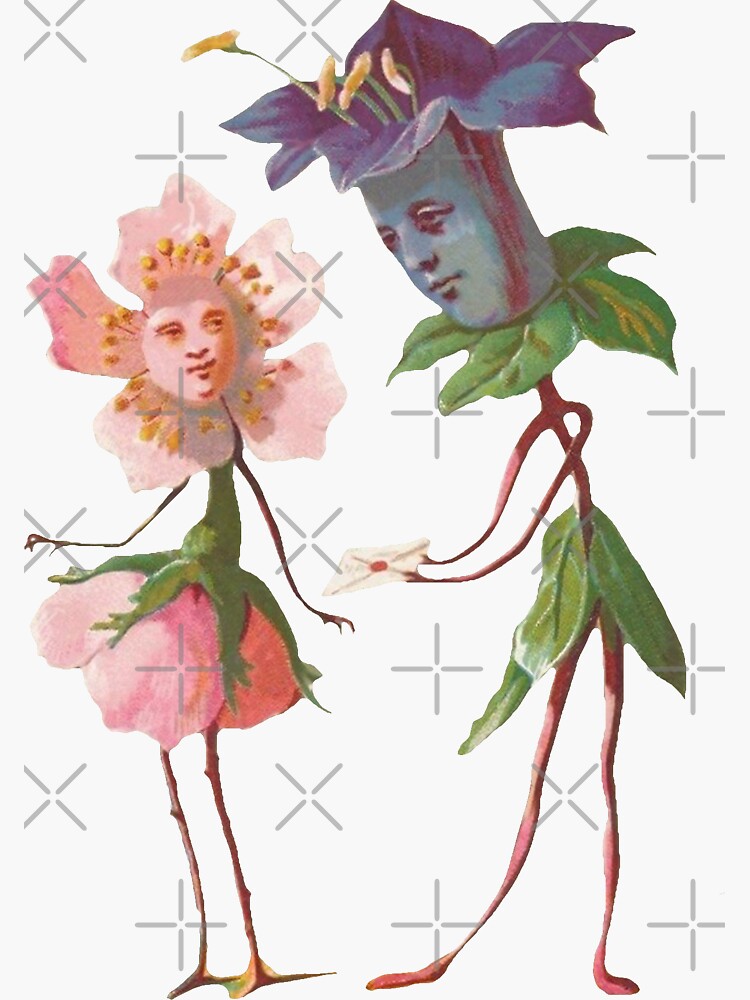"Flower People" Sticker for Sale by Magicplants | Redbubble
