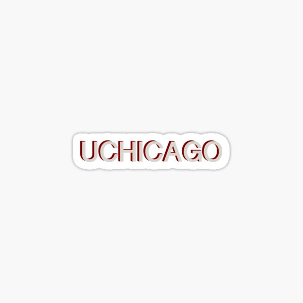 "UChicago: Grey Embossed " Sticker for Sale by heyitsjelly | Redbubble