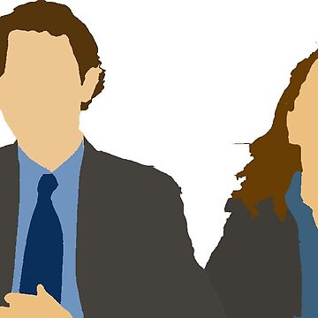 "Jim and Pam" Sticker for Sale by Deja15 | Redbubble